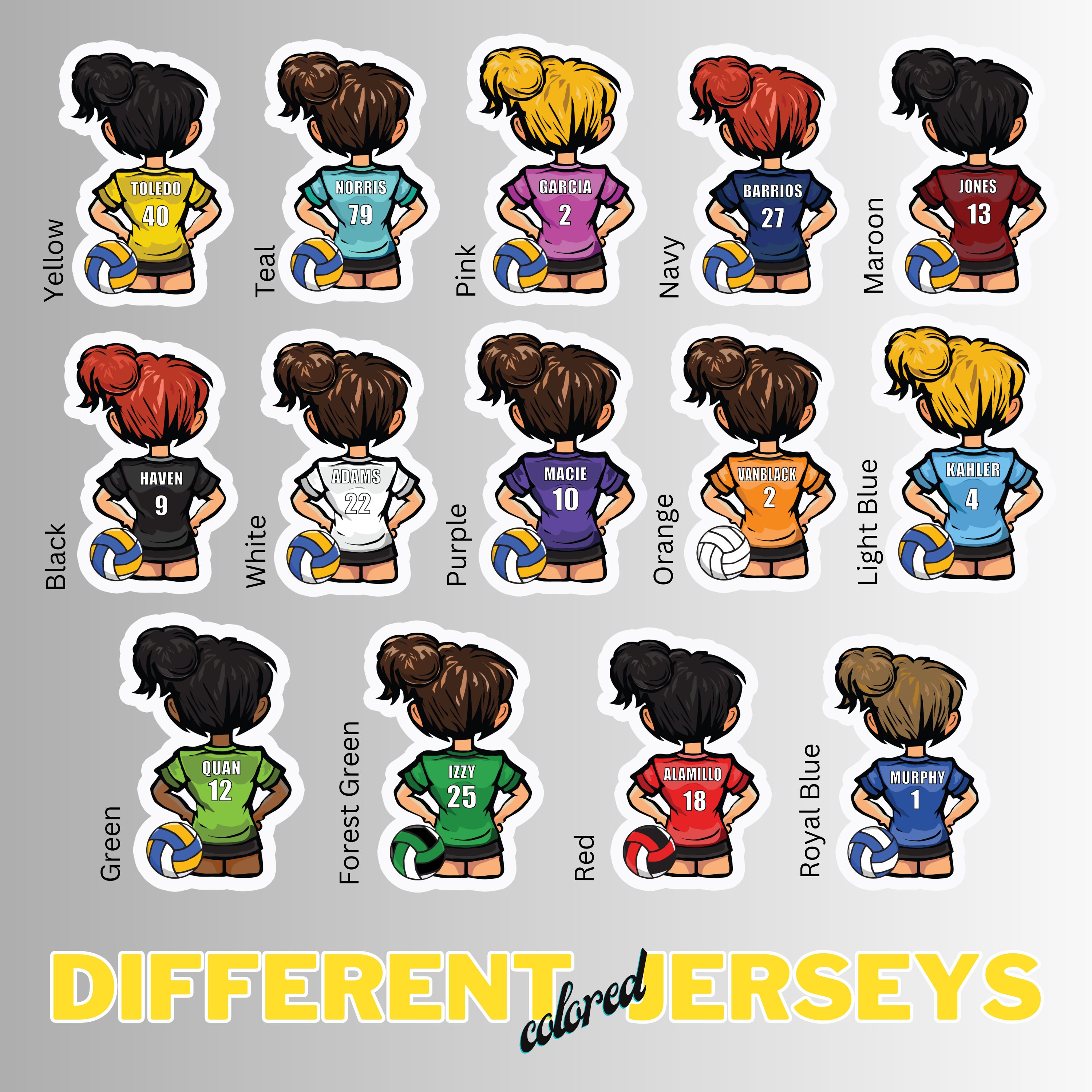 Sport Team Bag Tag, Personalized Volleyball Team Tag, Backpack Tags ...