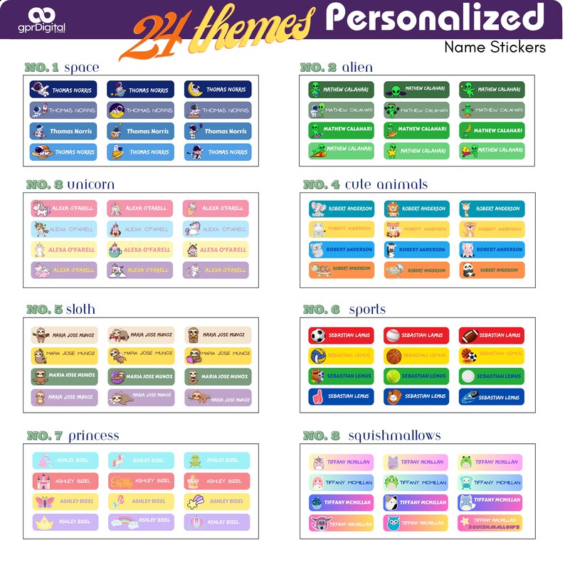 Personalized Kids Name Stickers, School Supply Labels - Etsy Australia