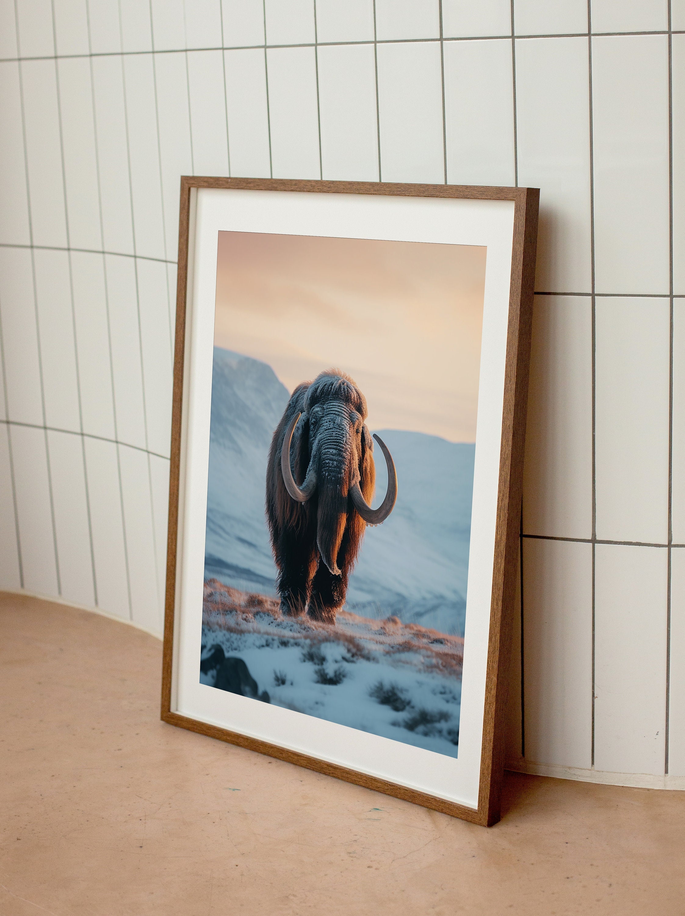 AI Woolly Mammoth Print - Etsy