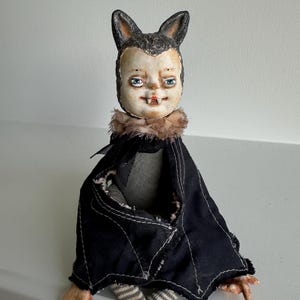 Vampire Art Doll, Creepy Cute Bat, Gothic Plush, Bat Stuffed Animal ...