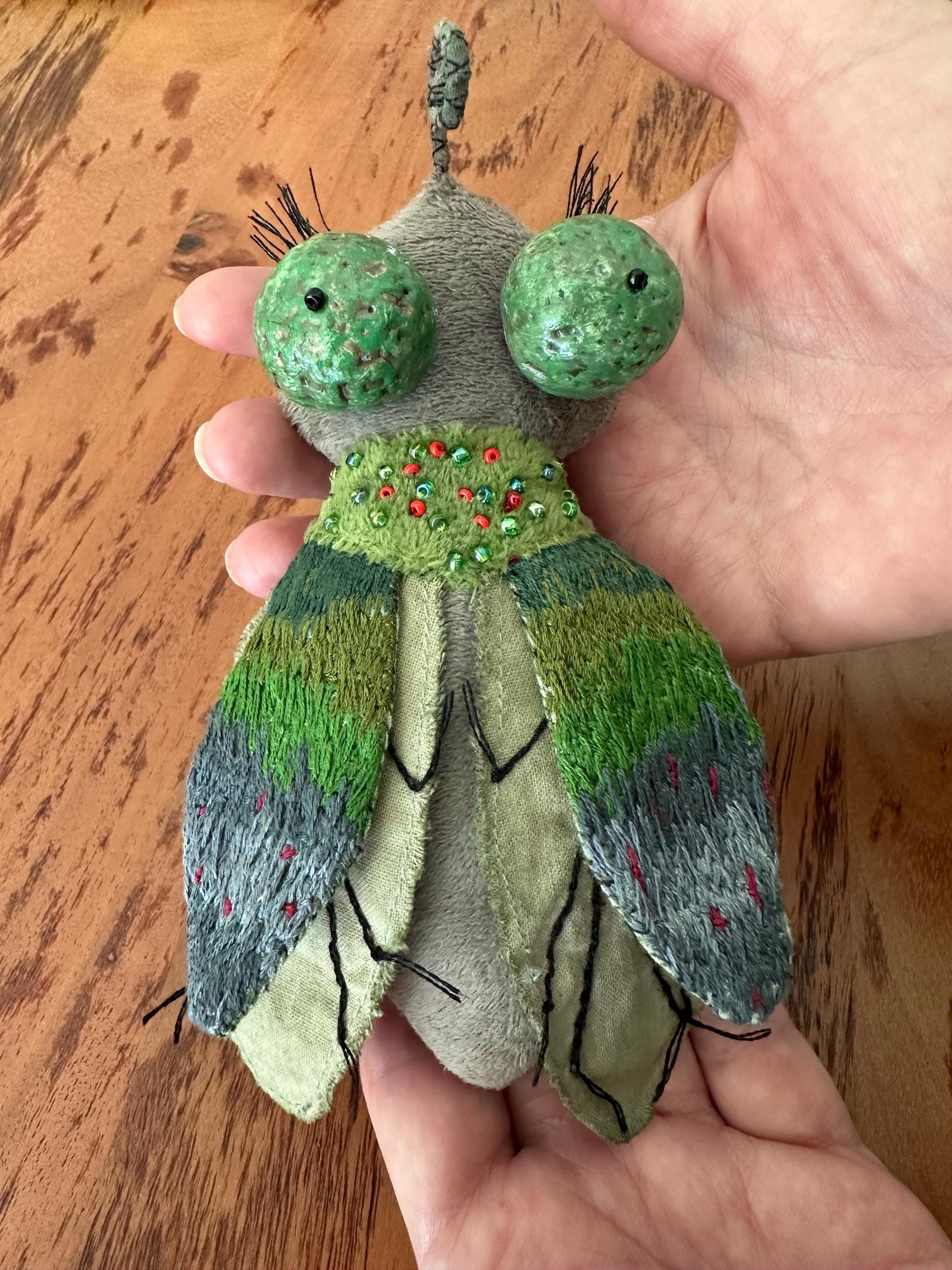 Handmade Fly Toy. Fabric Fly Wall Decor. Cloth Insect Figure.fly Soft ...