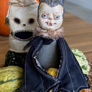 Vampire Art Doll, Creepy Cute Bat, Gothic Plush, Bat Stuffed Animal ...