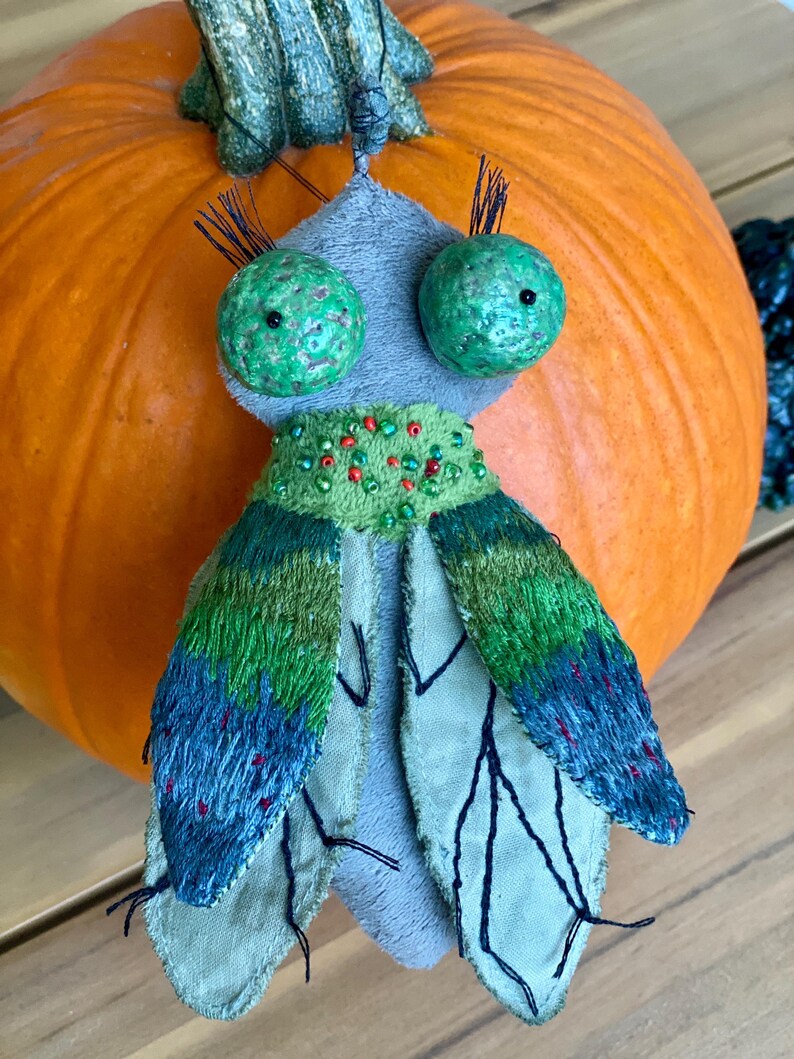 Handmade Fly Toy. Fabric Fly Wall Decor. Cloth Insect Figure.fly Soft ...