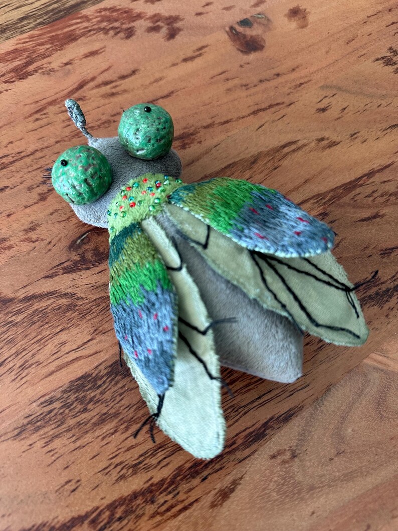 Handmade Fly Toy. Fabric Fly Wall Decor. Cloth Insect Figure.fly Soft ...