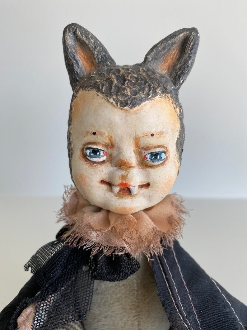 Vampire Art Doll, Creepy Cute Bat, Gothic Plush, Bat Stuffed Animal ...