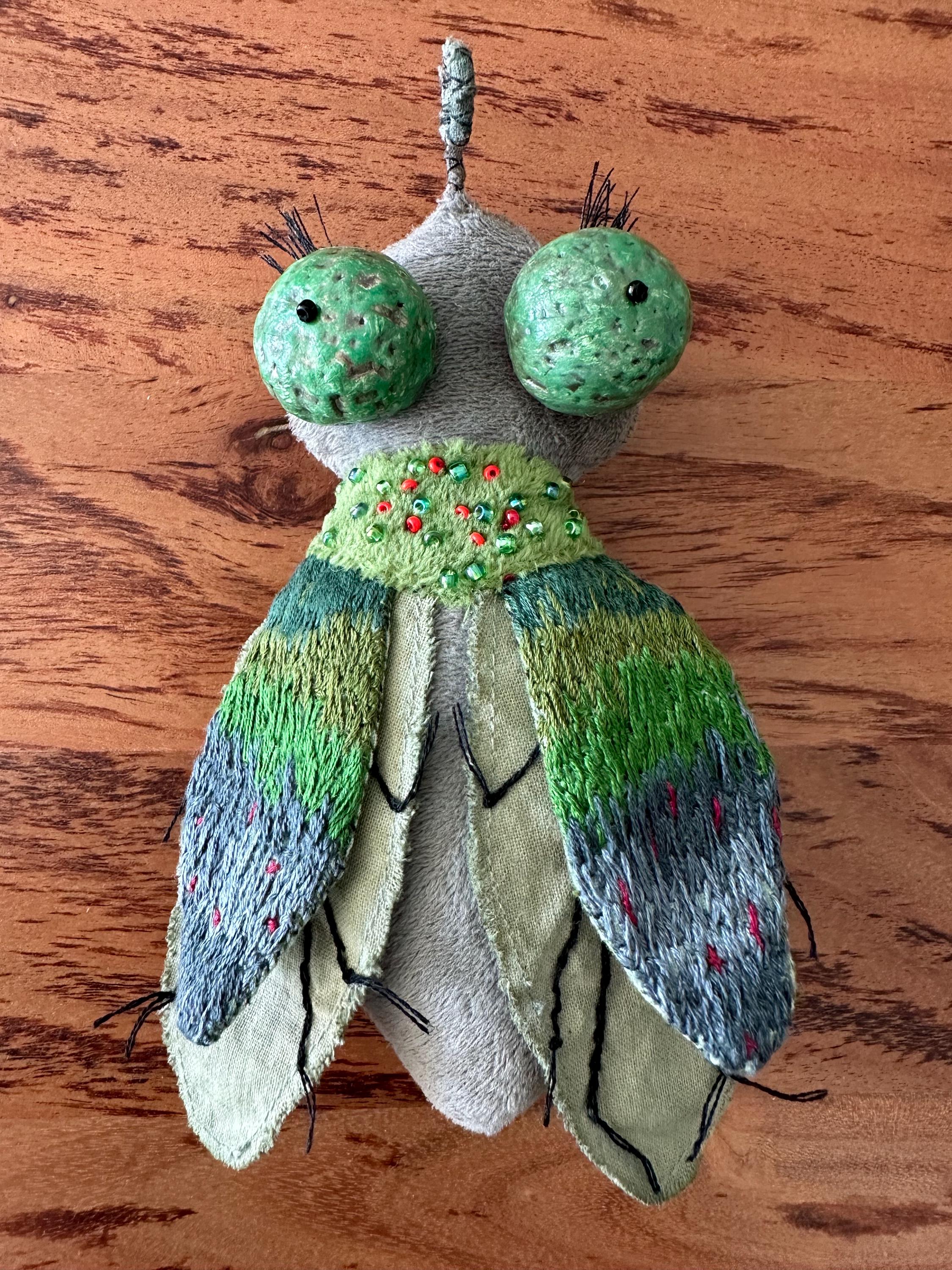 Handmade Fly Toy. Fabric Fly Wall Decor. Cloth Insect Figure.fly Soft ...