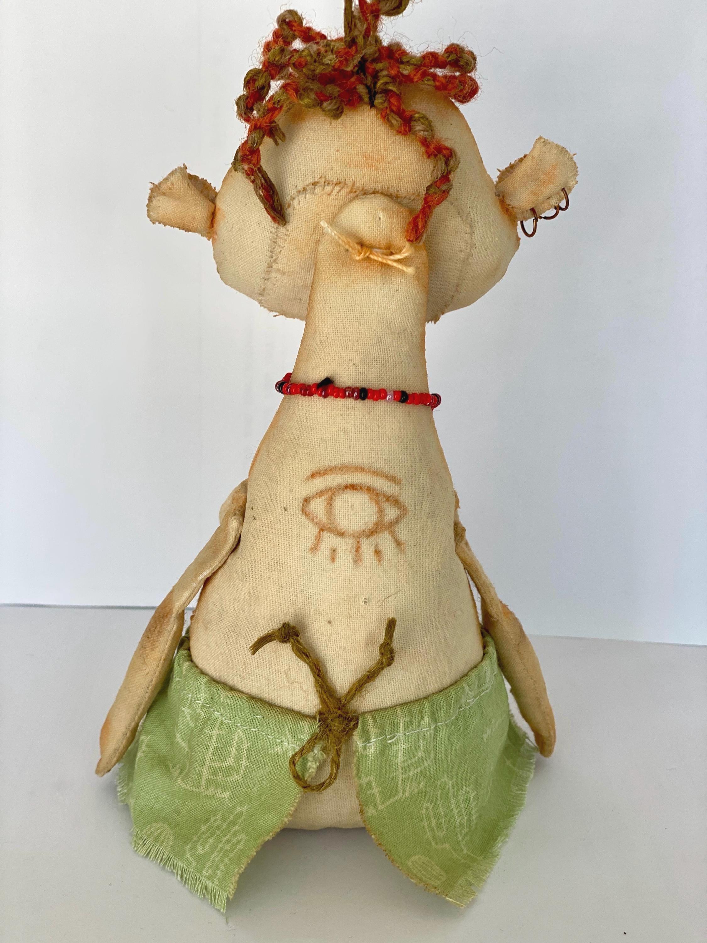Handmade Spooky Toy.folk Art Fabric Toy.aboriginal and Tribal Doll ...