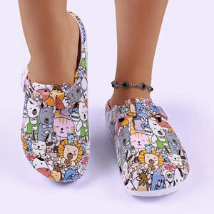 Women’s Animal Prints Print Comfortable Adjustable Buckle Clogs - Etsy
