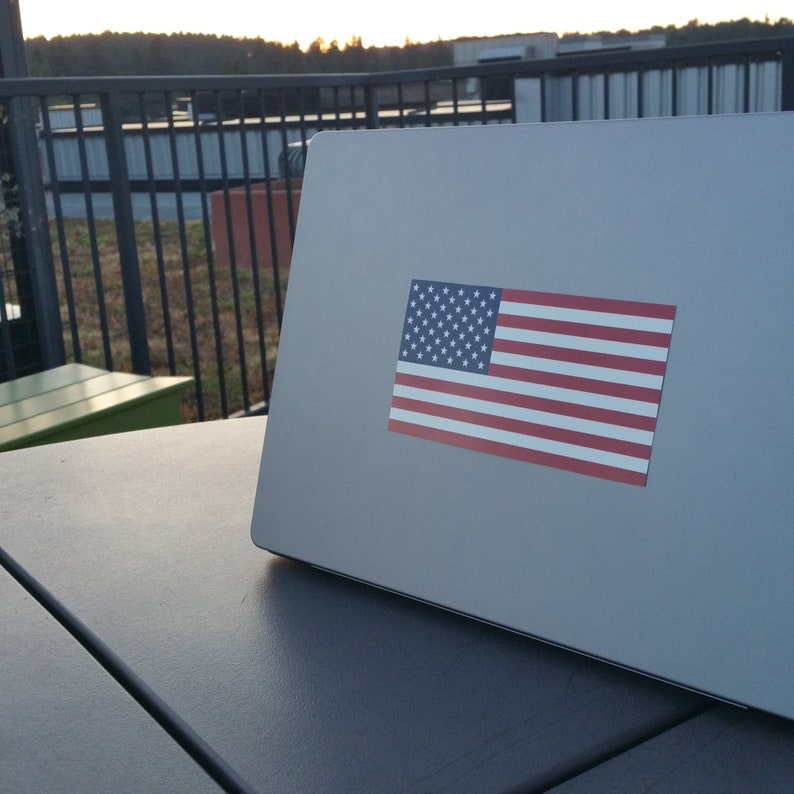 American Flag Vinyl Decal for Cars, Trucks, Laptop Patriot USA Flag ...