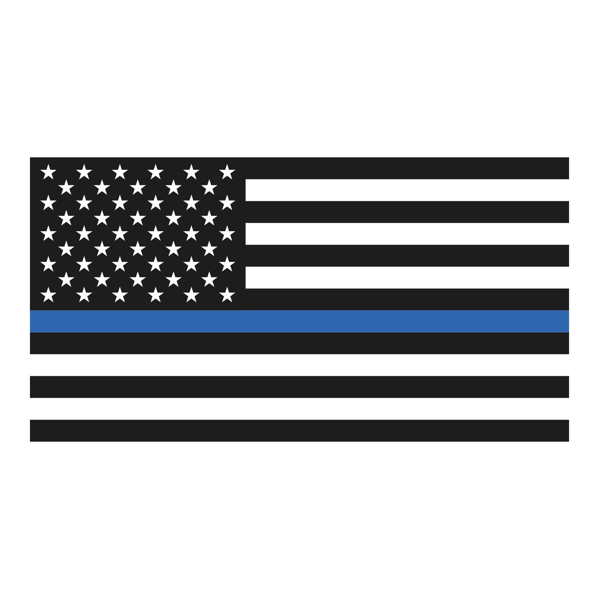 Thin Blue Line American Flag Vinyl Decal for Cars, Trucks, Laptop ...