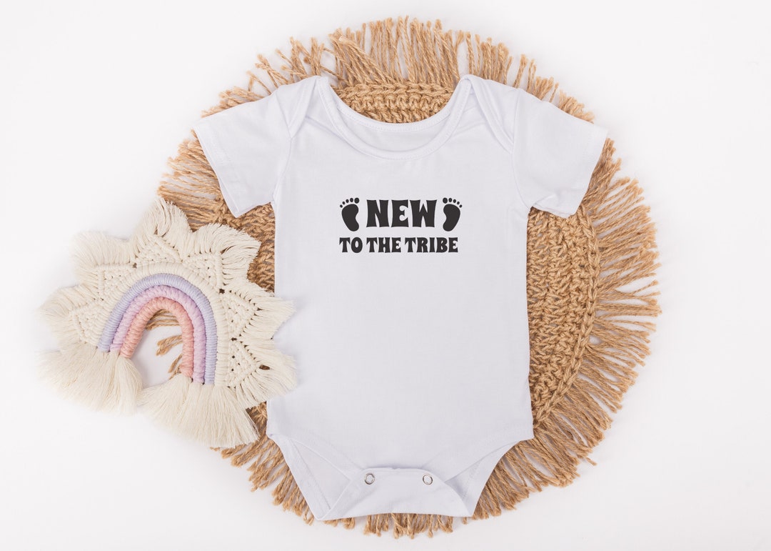 New to the Tribe Baby Announcement, Pregnancy Reveal Baby Bodysuit ...