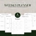 Five Day Weekly Planner Instant Download Printable, Fillable, Weekly ...