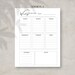 Five Day Weekly Planner Instant Download Printable, Fillable, Weekly ...
