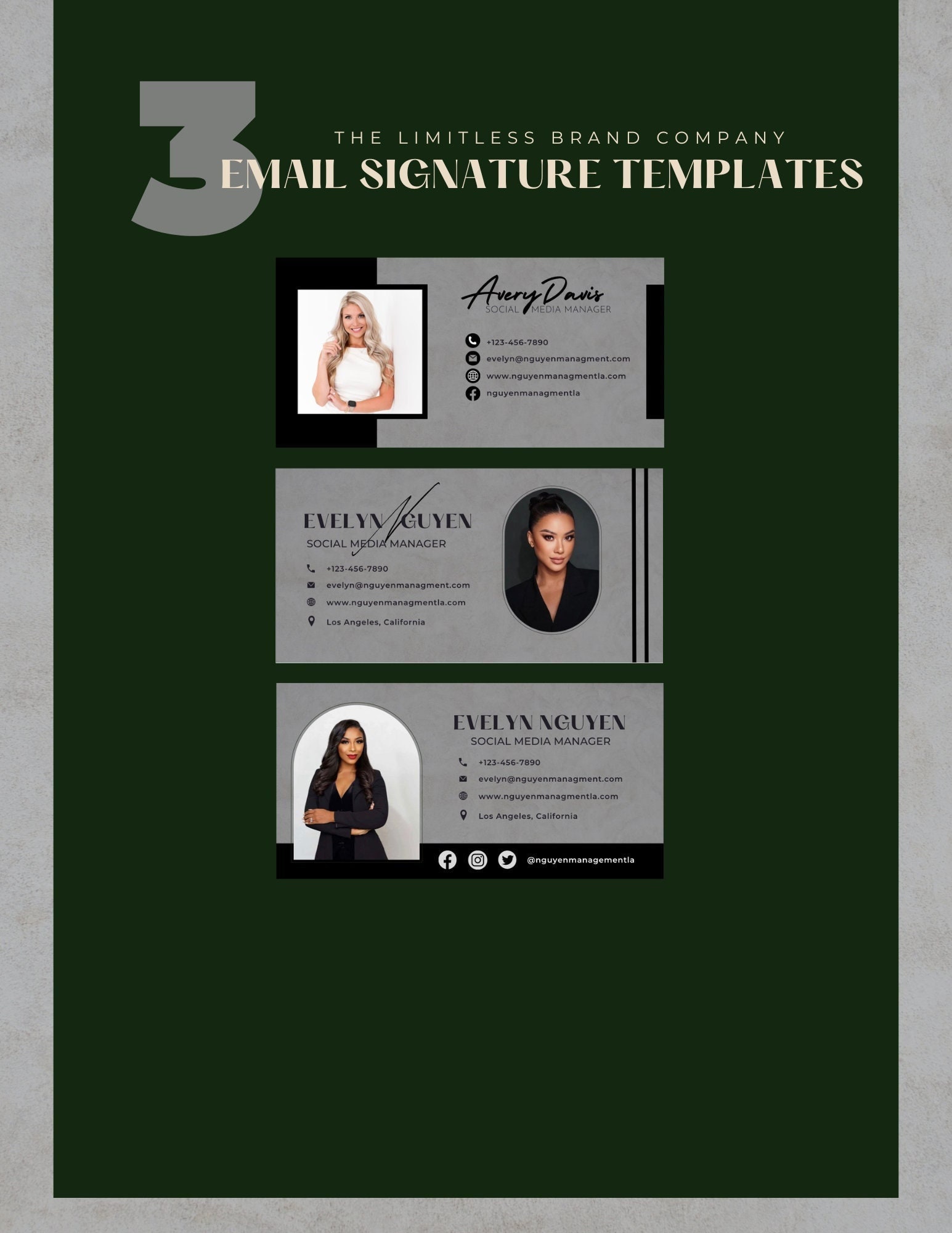 Email Template Bundle Edible Email Canva Template Gmail Email Signature ...