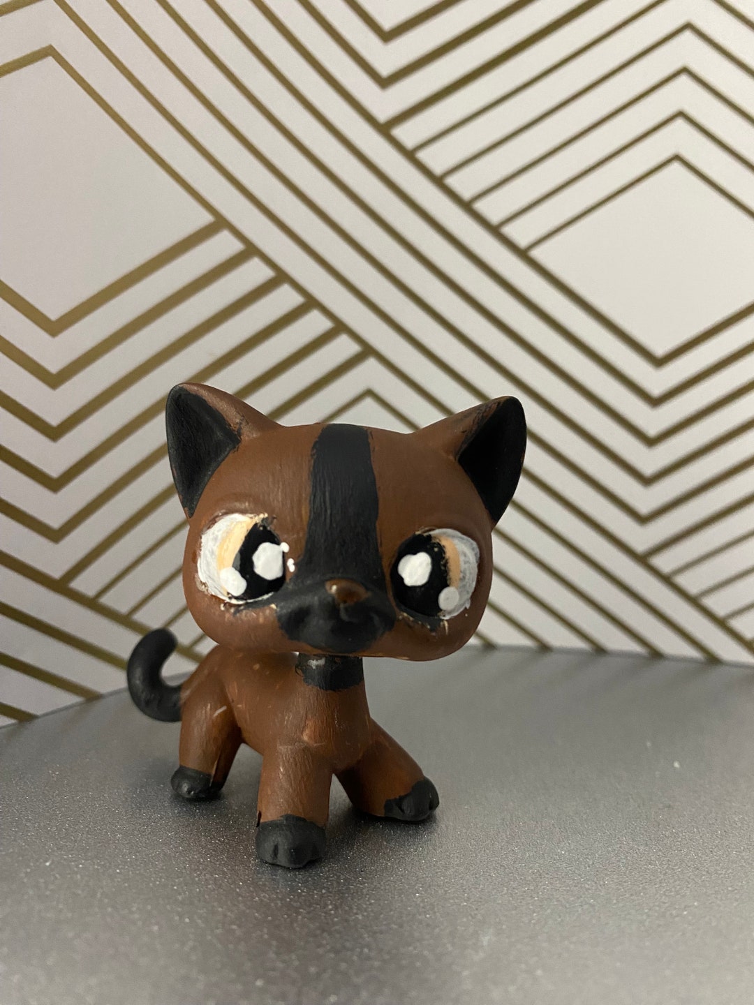 LPS Custom Painted Shorthair Cat Littlest Pet Shop - Etsy