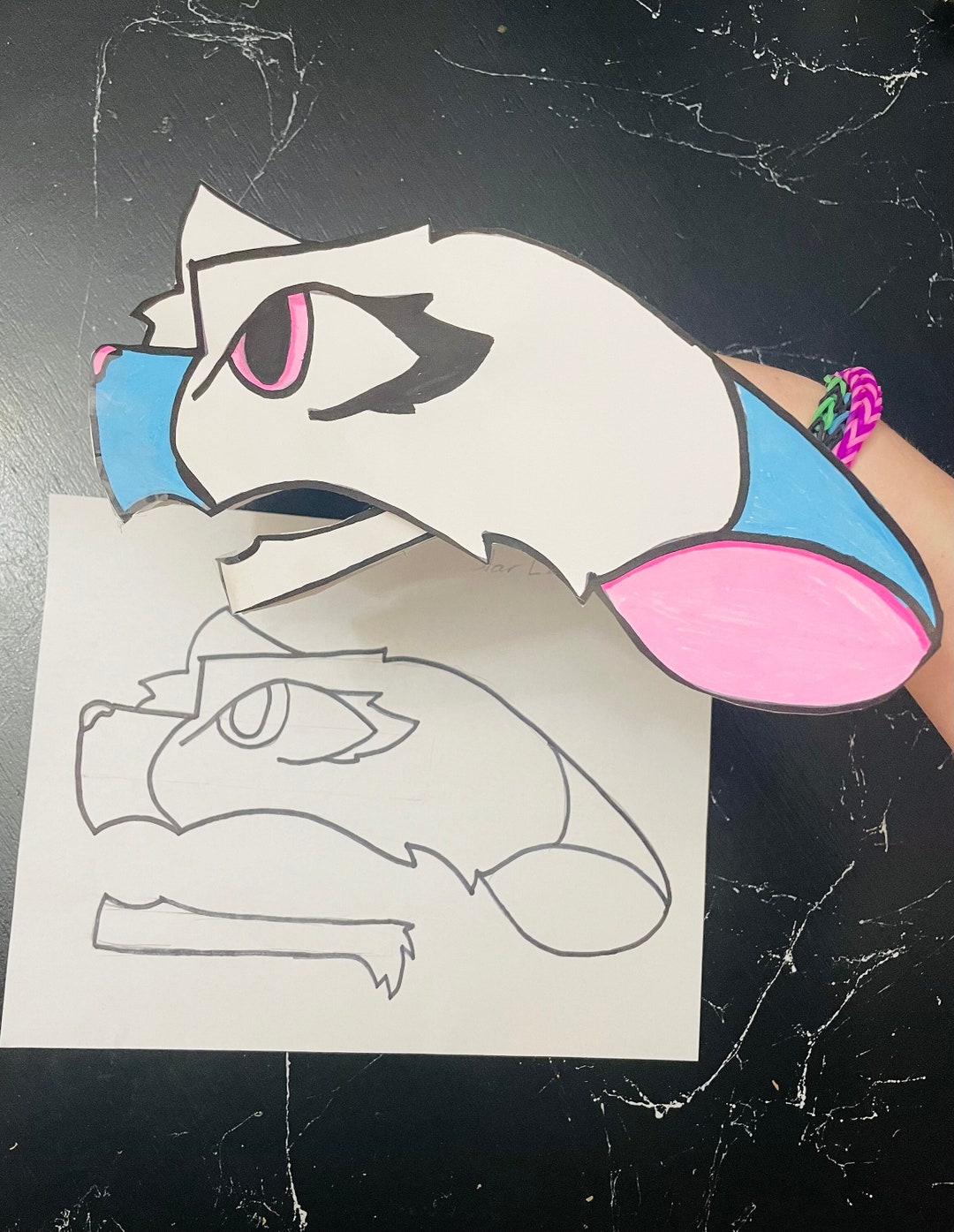 Printable Paper Dragon Puppet DIY lpskittys6208 - Etsy