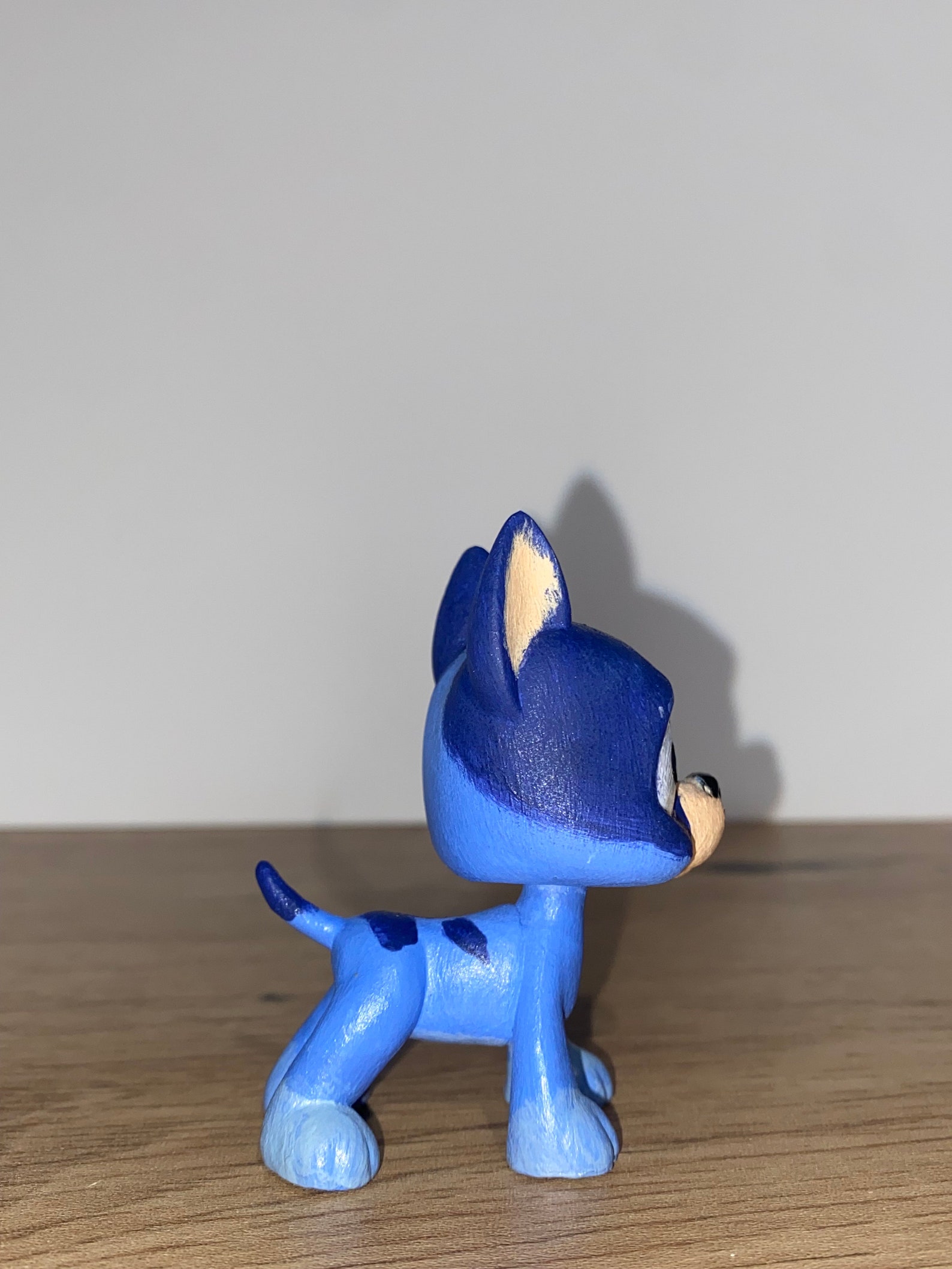 LPS Custom Painted Great Dane Dogbluey Themed Blue Dog Littlest Pet ...