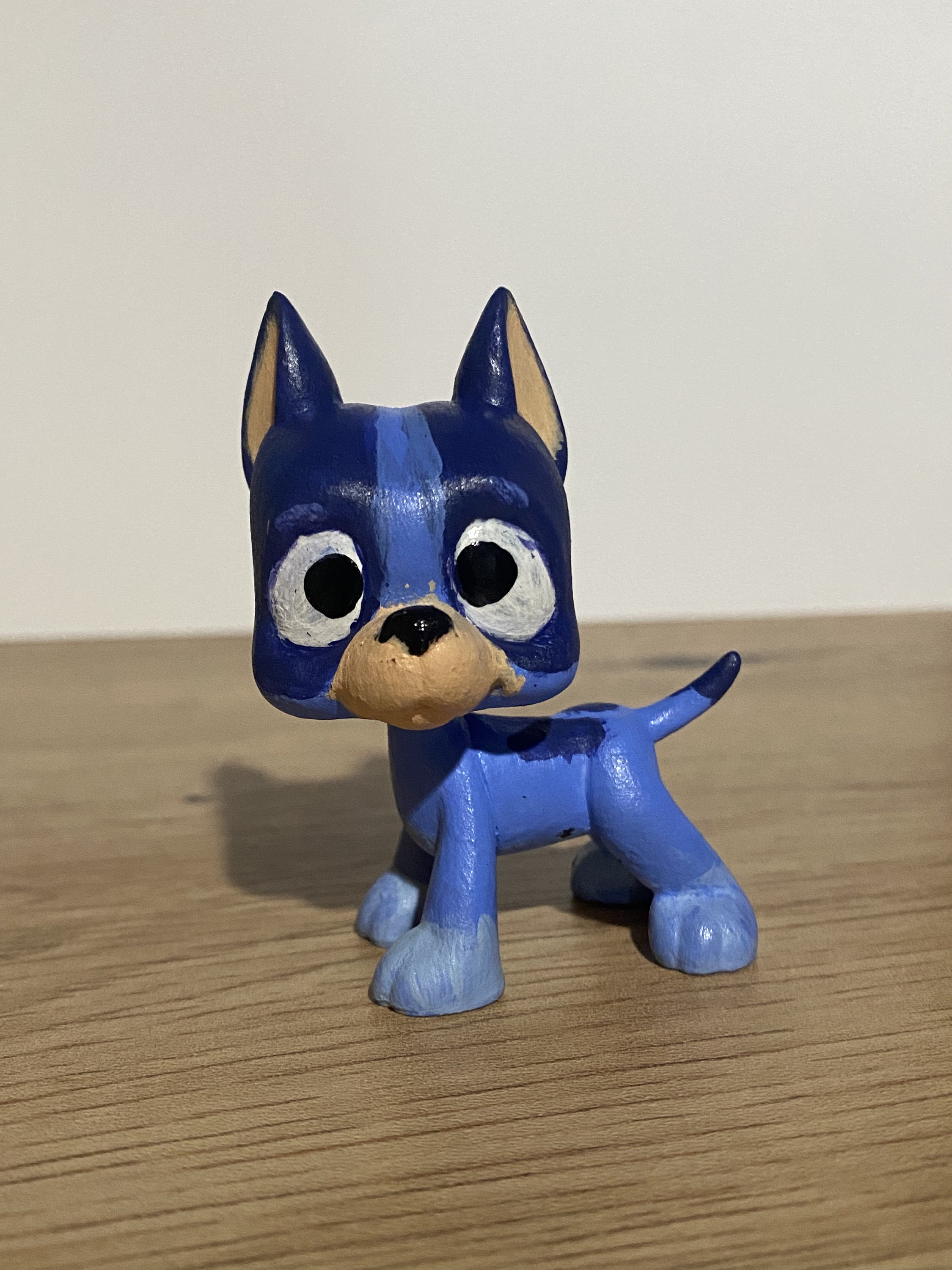 LPS Custom Painted Great Dane Dogbluey Themed Blue Dog Littlest Pet ...