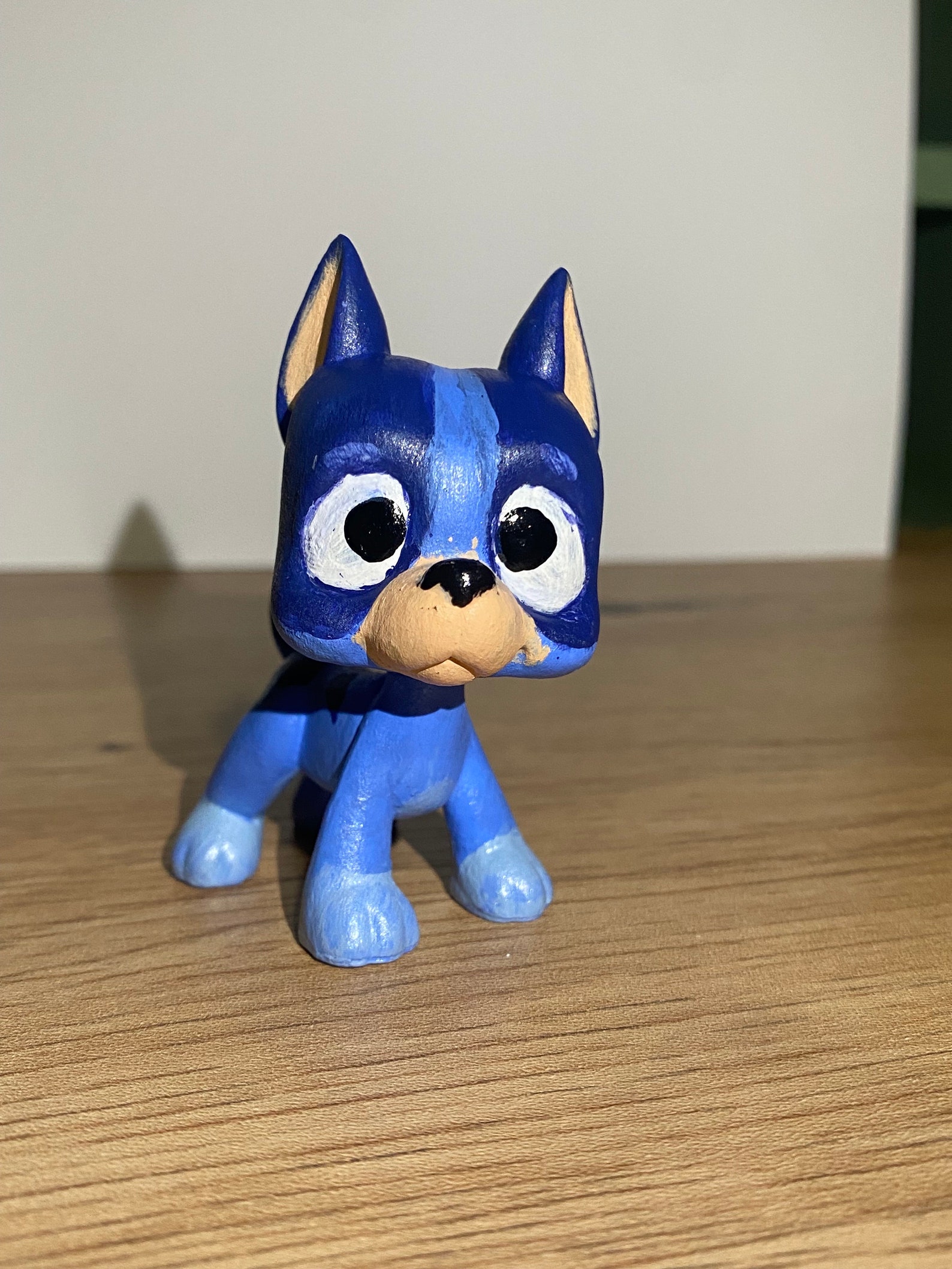 LPS Custom Painted Great Dane Dogbluey Themed Blue Dog Littlest Pet ...