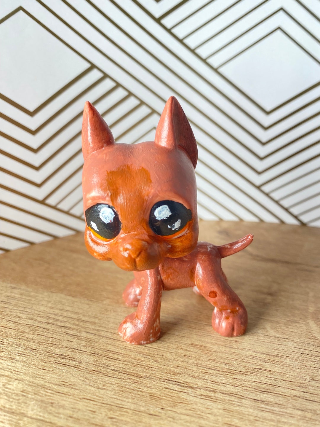 LPS Custom Painted Great Dane Dog Littlest Pet Shop - Etsy