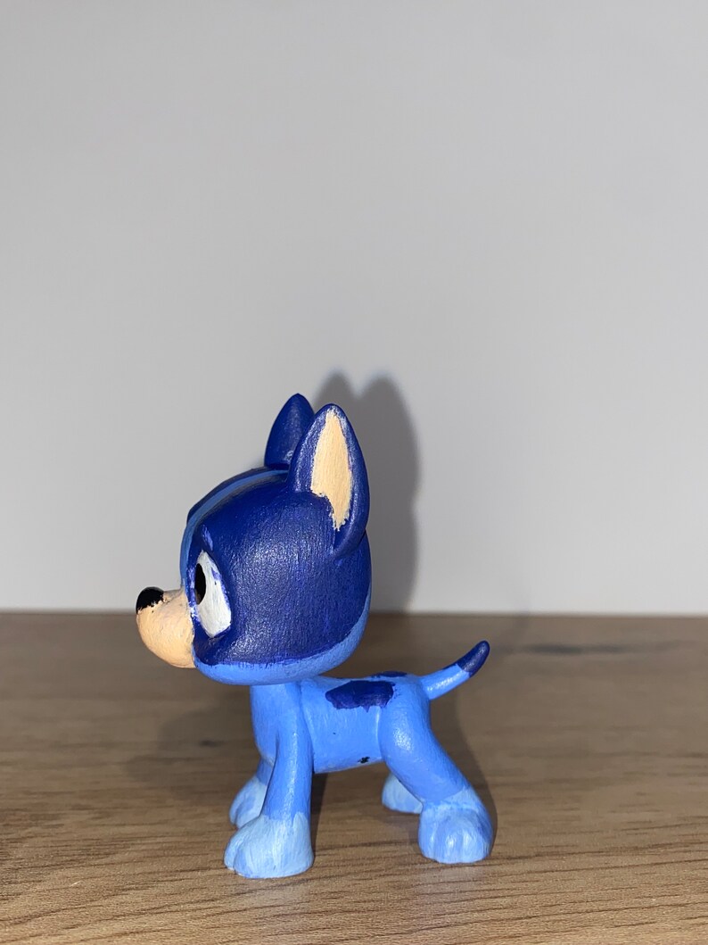 LPS Custom Painted Great Dane Dogbluey Themed Blue Dog Littlest Pet ...