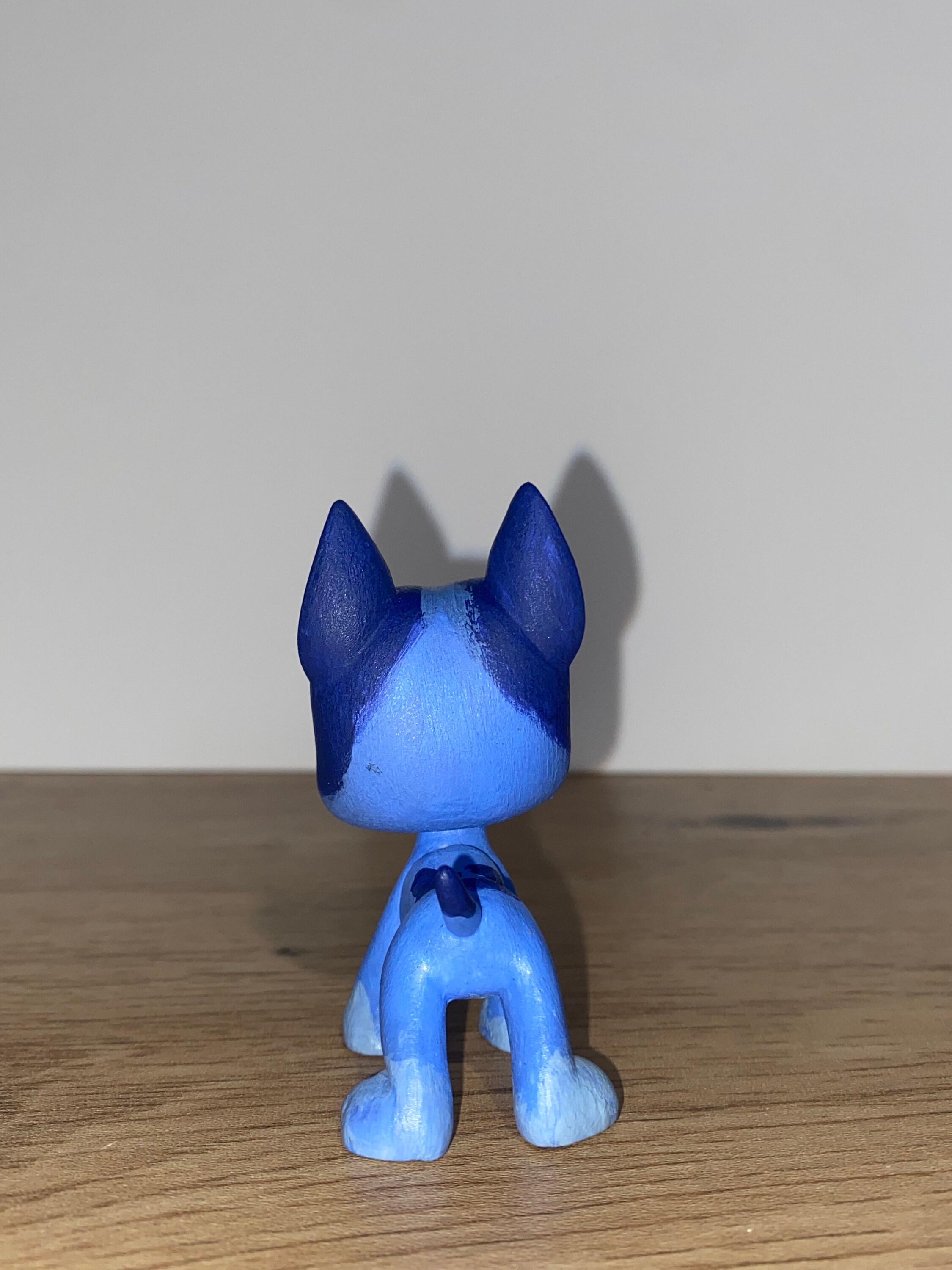 LPS Custom Painted Great Dane Dogbluey Themed Blue Dog Littlest Pet ...