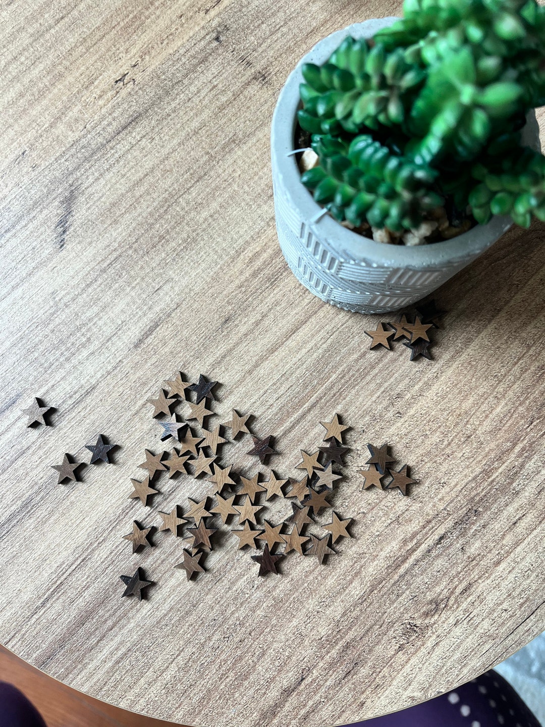 50 Pieces Wooden Star Table Confetti - Etsy