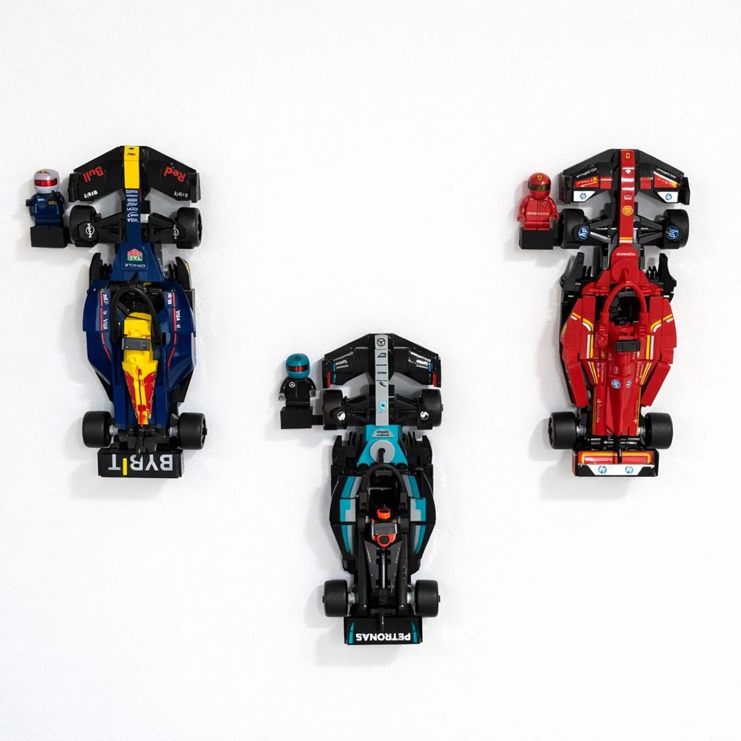 F1 Car Wall Mount | Display Shelf for Lego Speed Champions - Etsy
