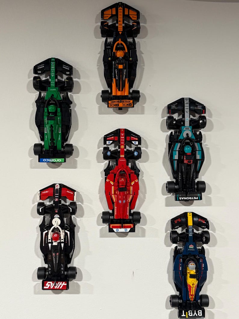 F1 Wall Mount Brackets With Screws | Compatible With Lego Speed ...