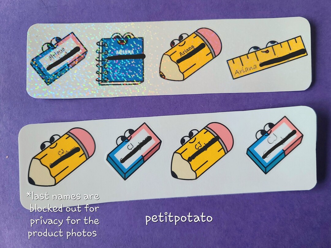 Custom Labels | Back to School Labels | Waterproof Stickers | Kids ...