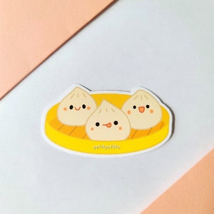 Cute Dumpling Stickers | Vinyl Matte Stickers | Cute Stickers ...