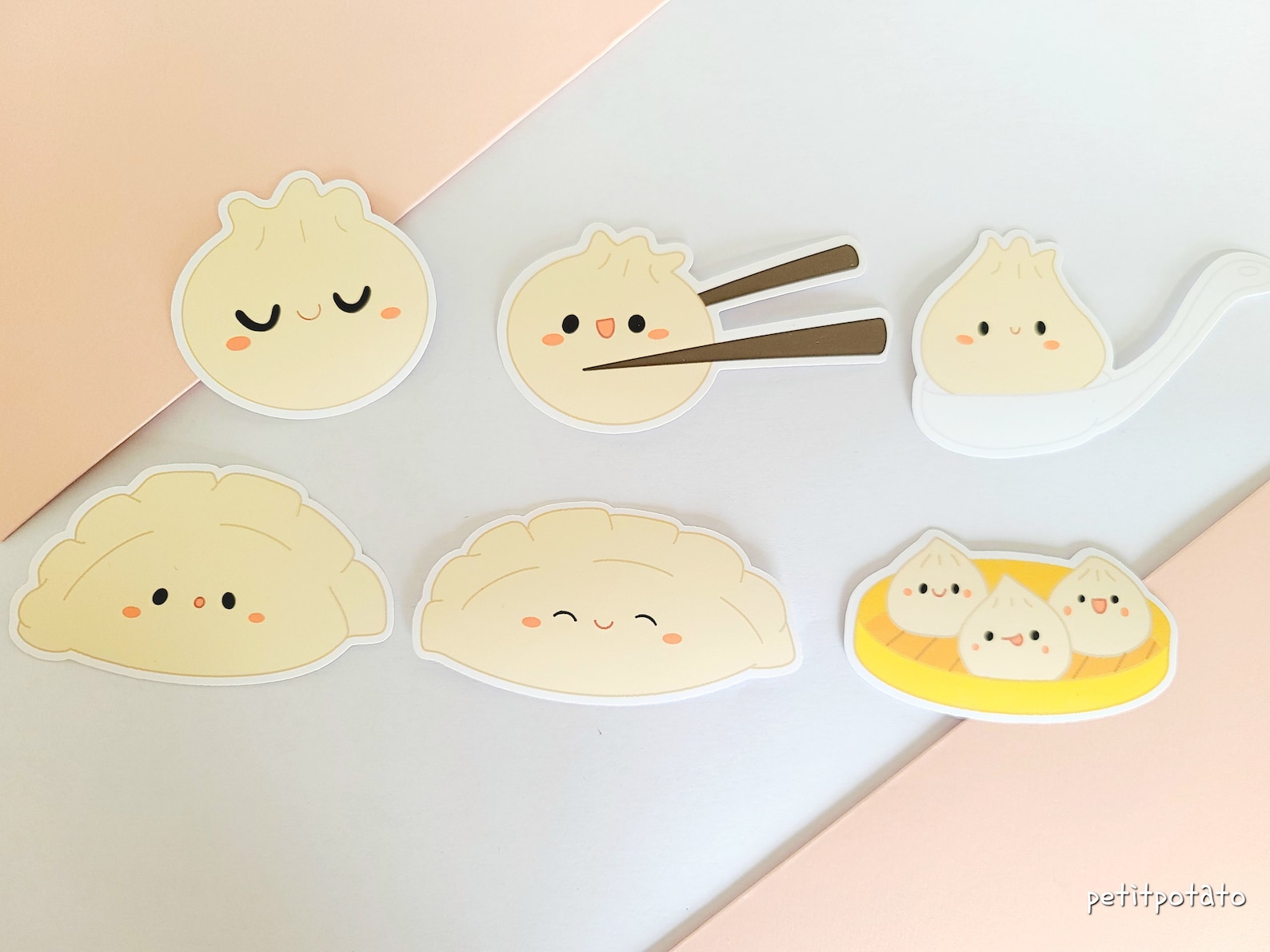 Cute Dumpling Stickers | Vinyl Matte Stickers | Cute Stickers ...