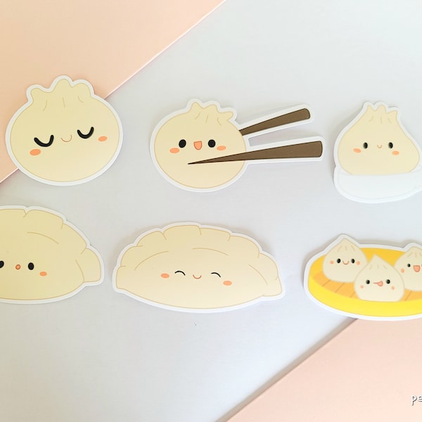 Dumpling Stickers - Etsy