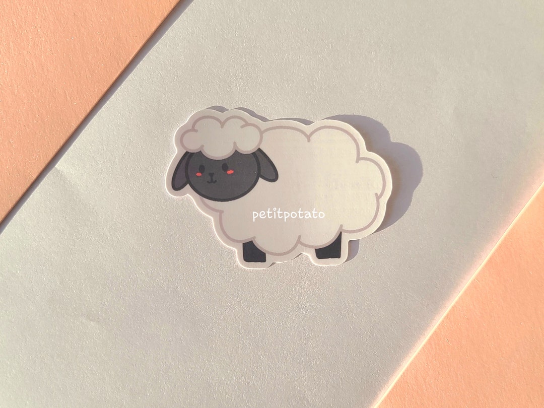 Cute Sheep Sticker | Waterproof Sticker | Cute Sheep | Animals | Cute ...