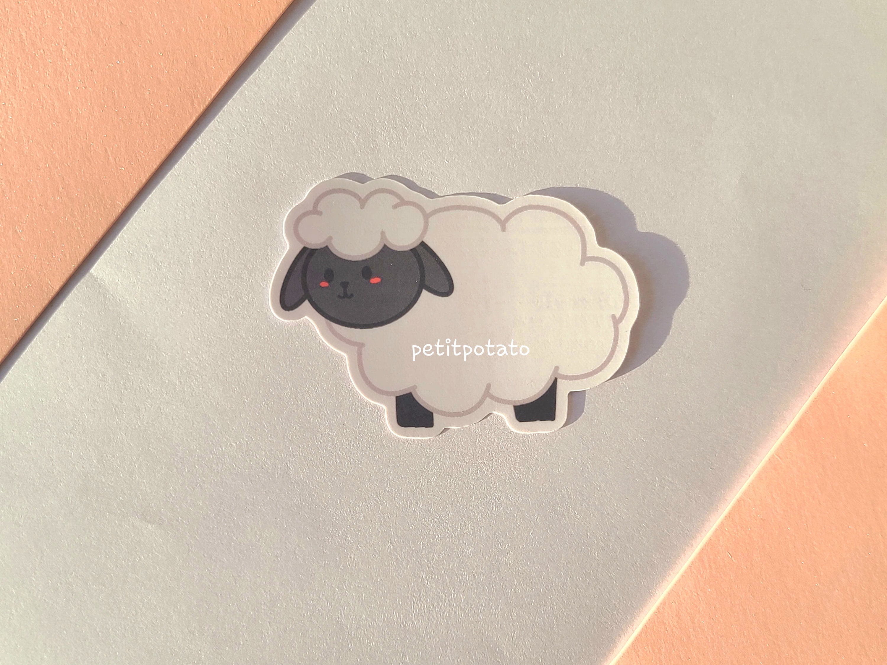 Cute Sheep Sticker | Waterproof Sticker | Cute Sheep | Animals | Cute ...