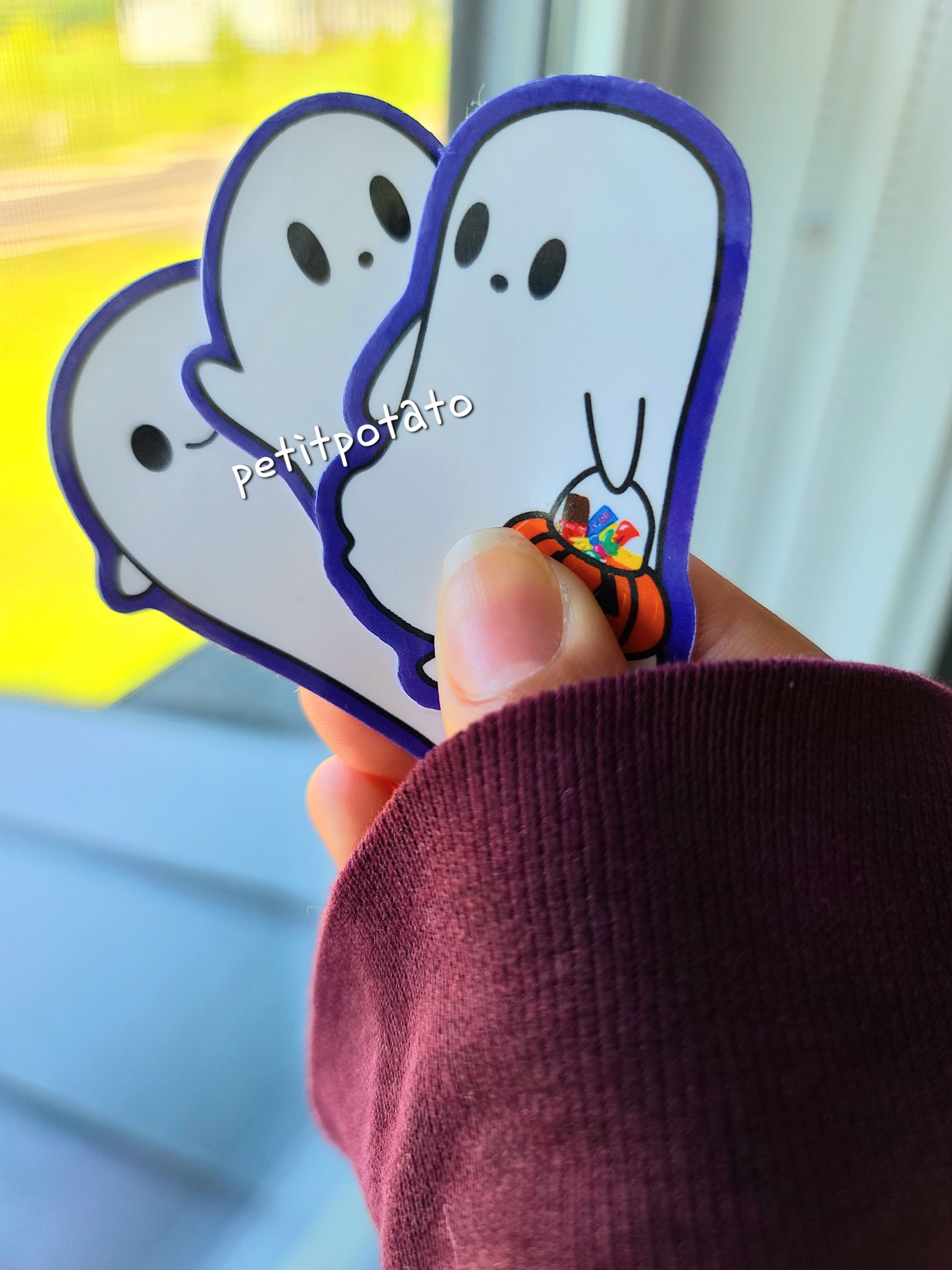 Ghost Sticker Set | Halloween Stickers | Waterproof Stickers | Cute ...