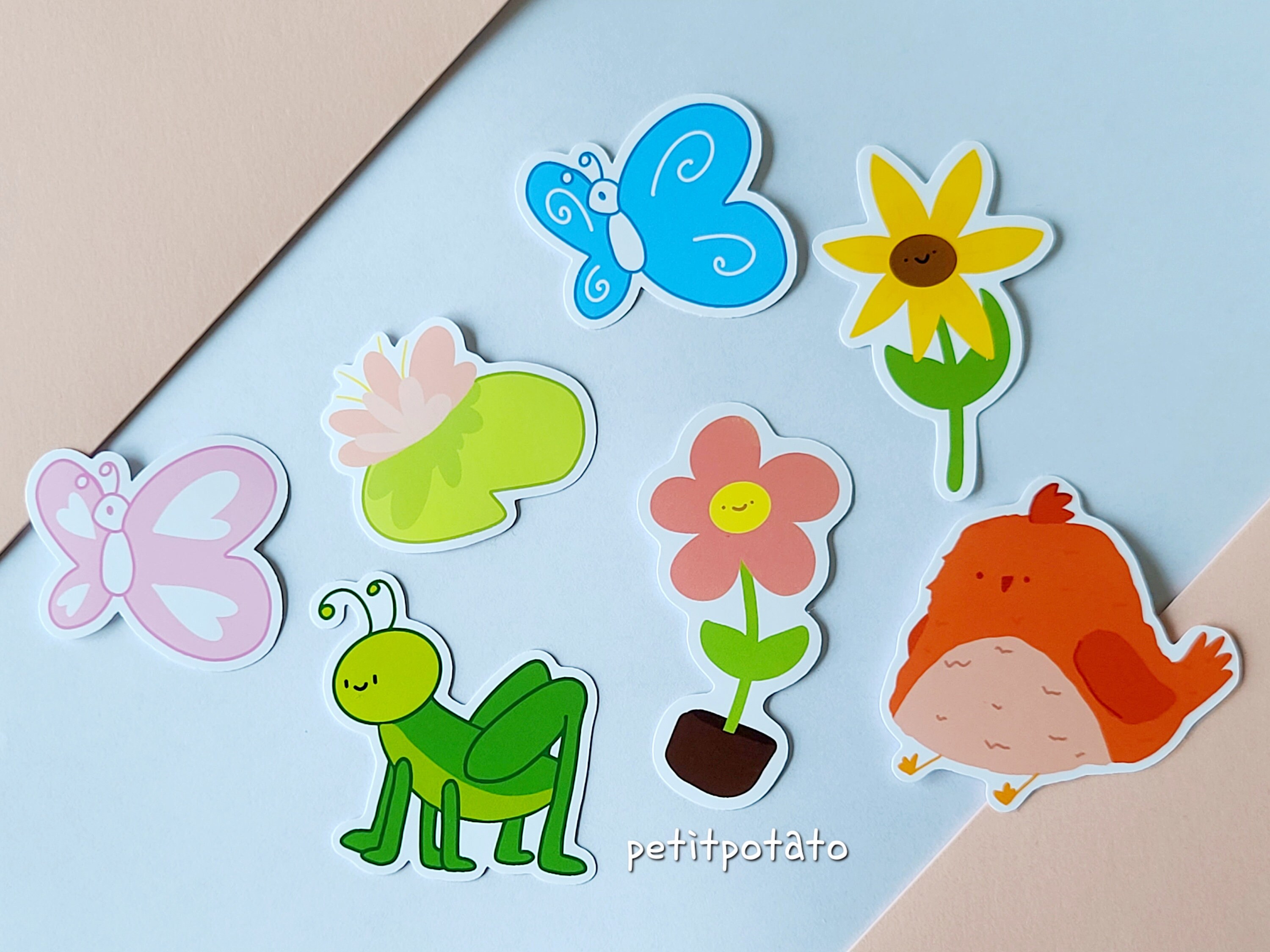 Spring Sticker Set! | Cute Stickers | Spring | Stickers | Cute | Bird ...