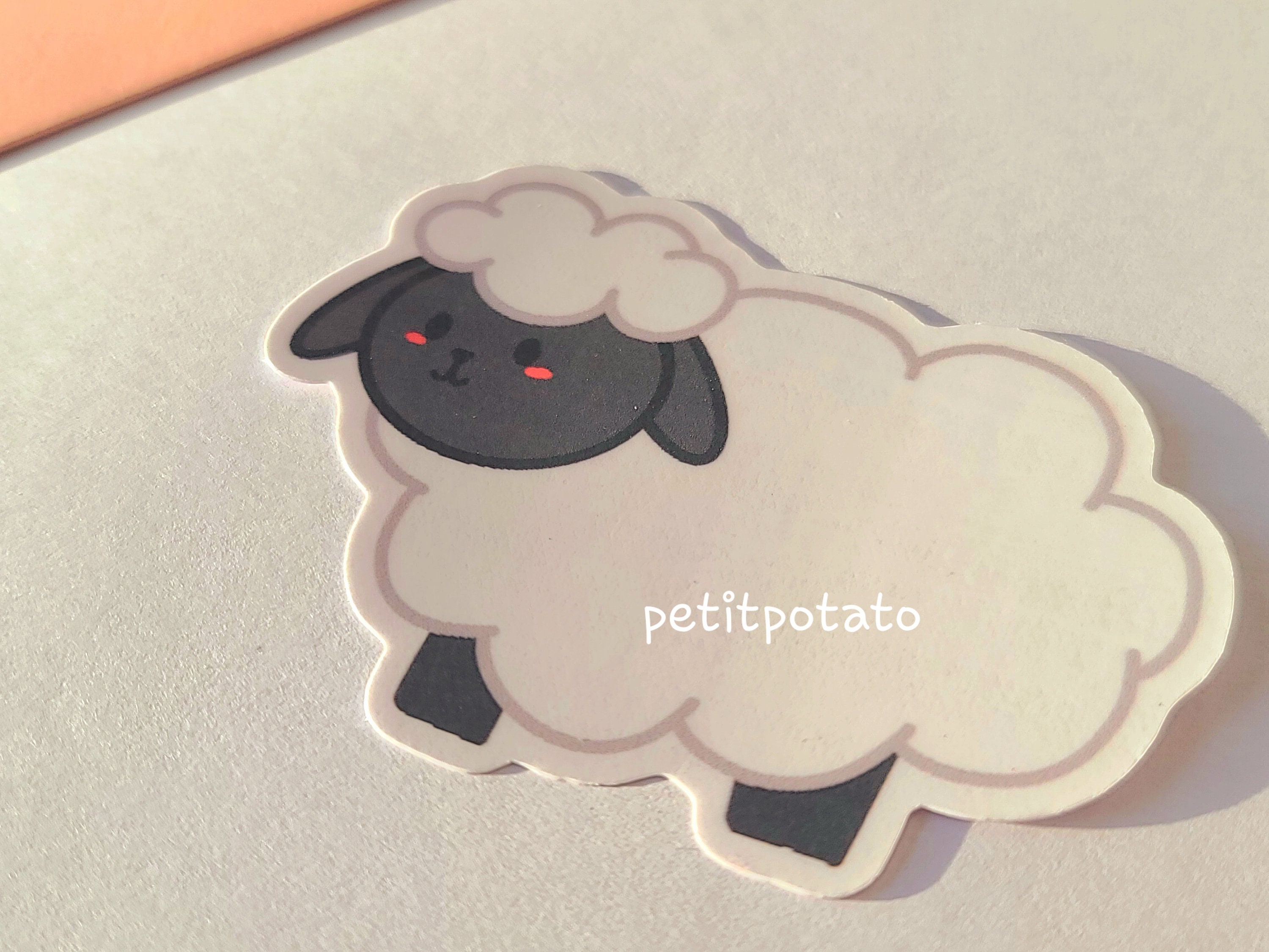 Cute Sheep Sticker | Waterproof Sticker | Cute Sheep | Animals | Cute ...