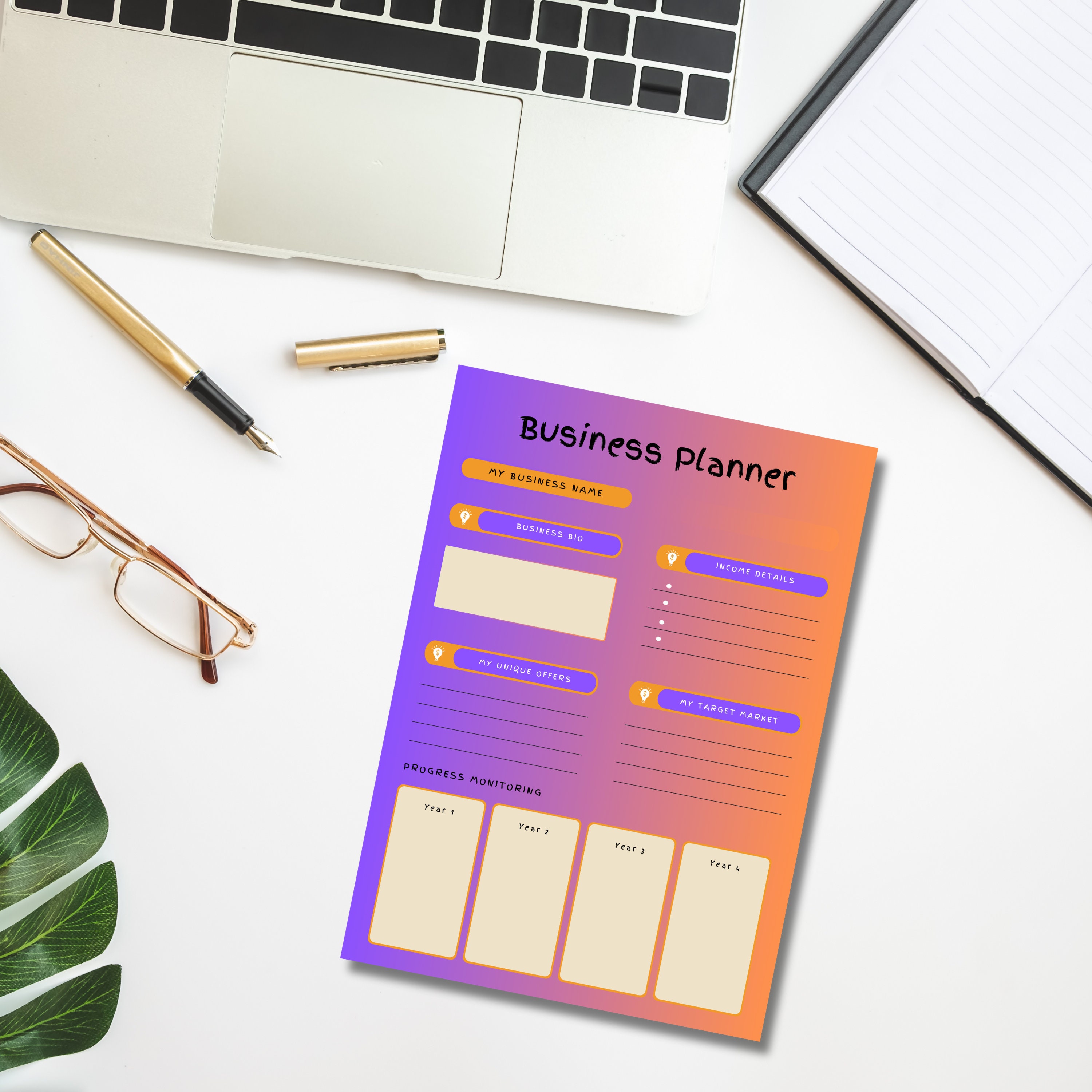 Business Planner, Printable Business Planner, Business Planner ...