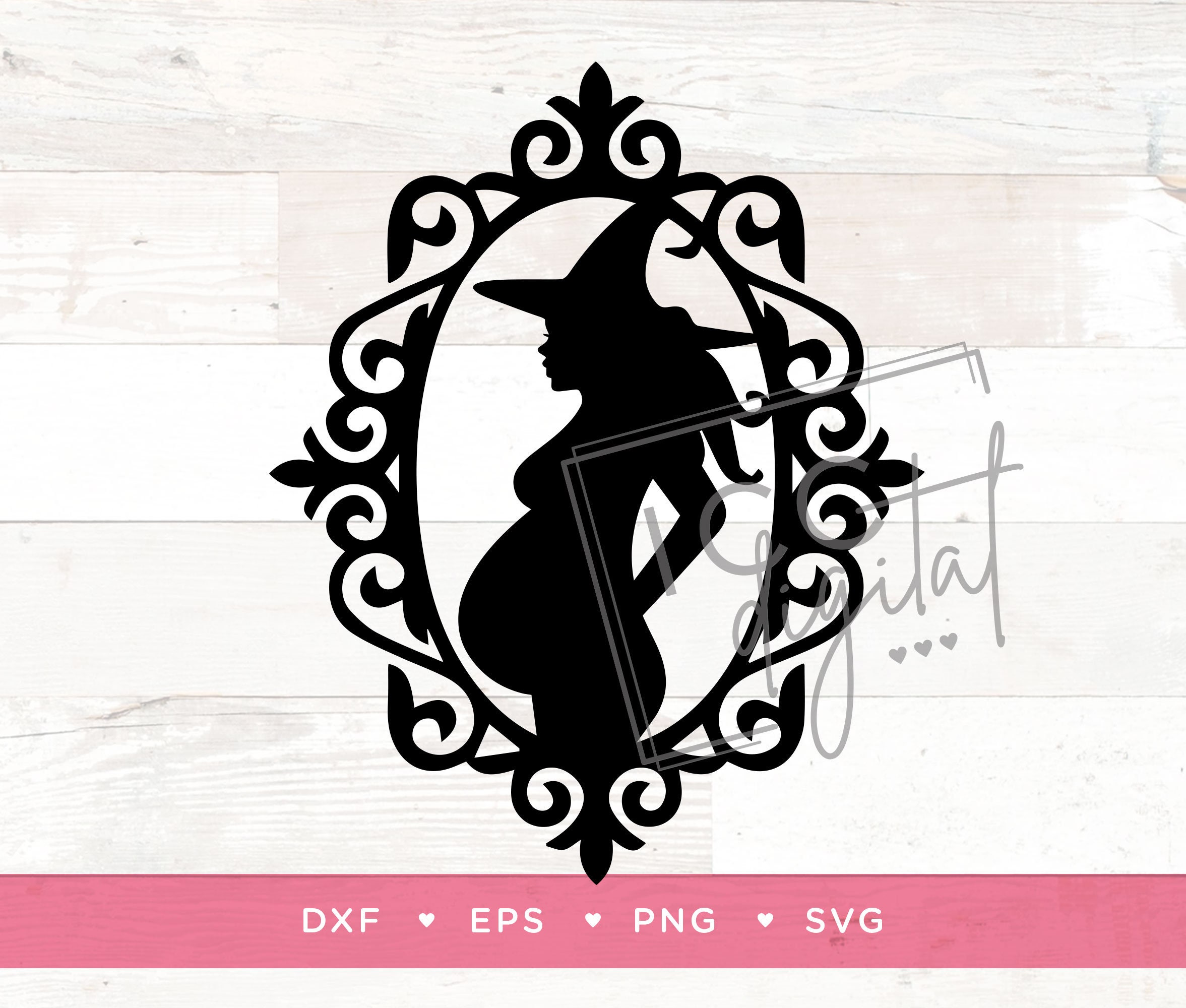 Pregnant Witch Digital File, Halloween Maternity Shirt, Baby Shower ...