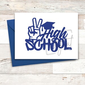 Peace Out High School Digital File, 12th Grade Graduation, Grad Cake ...