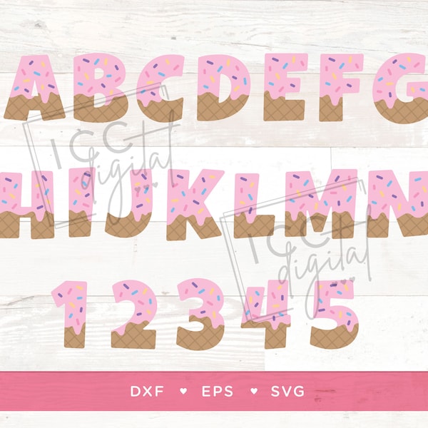 Ice Cream Letters - Etsy