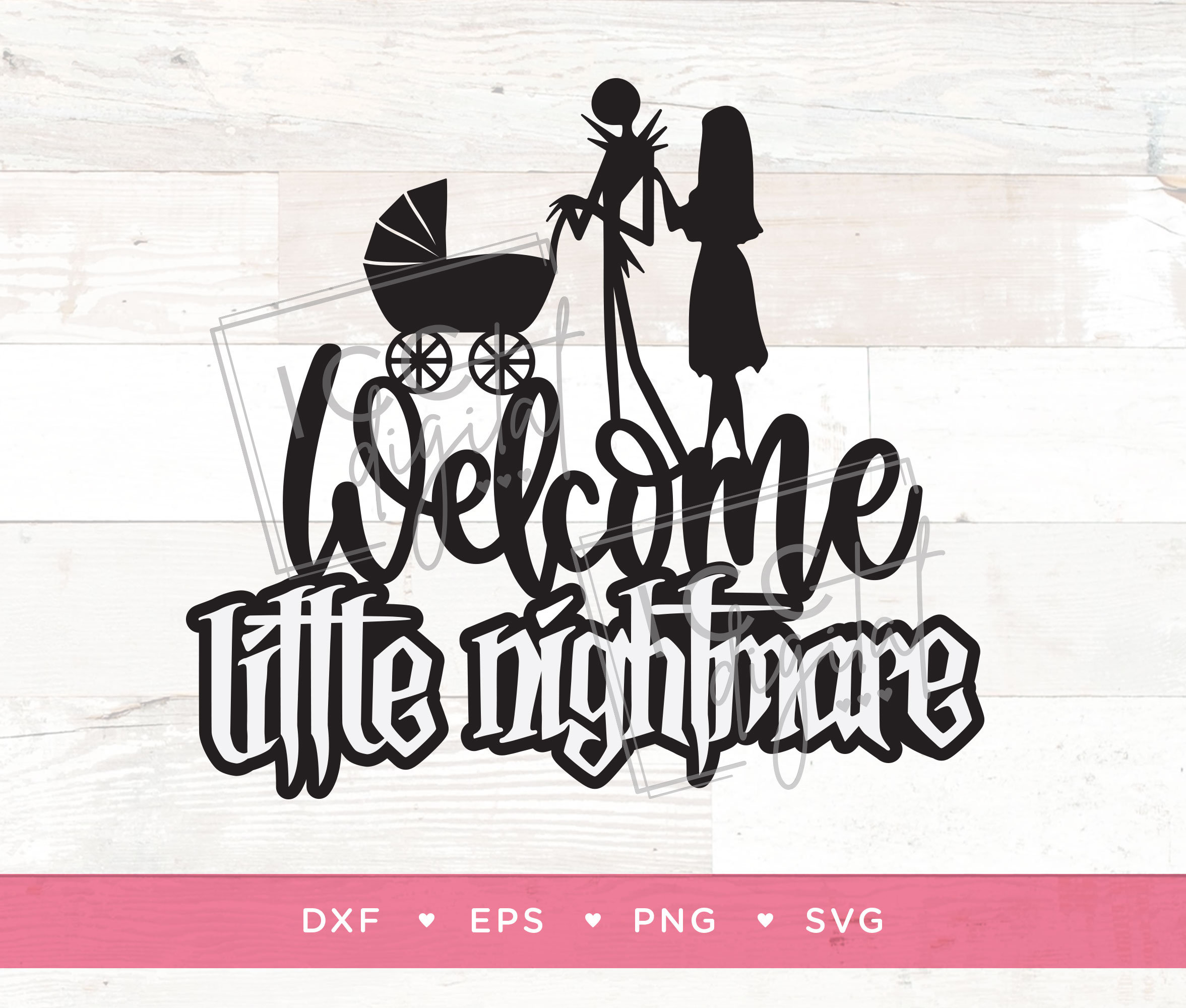 Welcome Little Nightmare Digital File, Before Christmas Vector ...