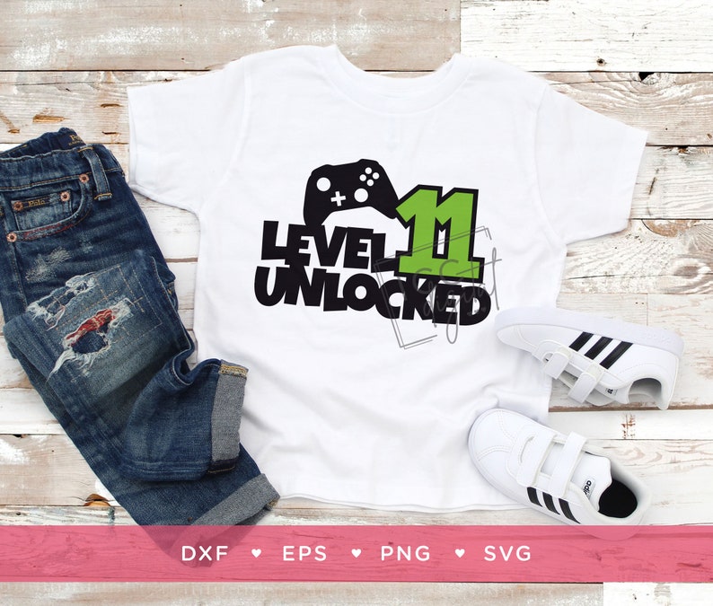 Level 11 Unlocked Digital File, Level Unlocked Shirt, Gamer Shirt ...
