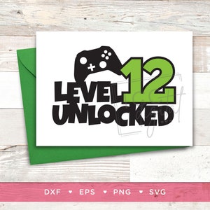 Level 12 Unlocked Digital File, Level Unlocked Shirt, Gamer Shirt ...