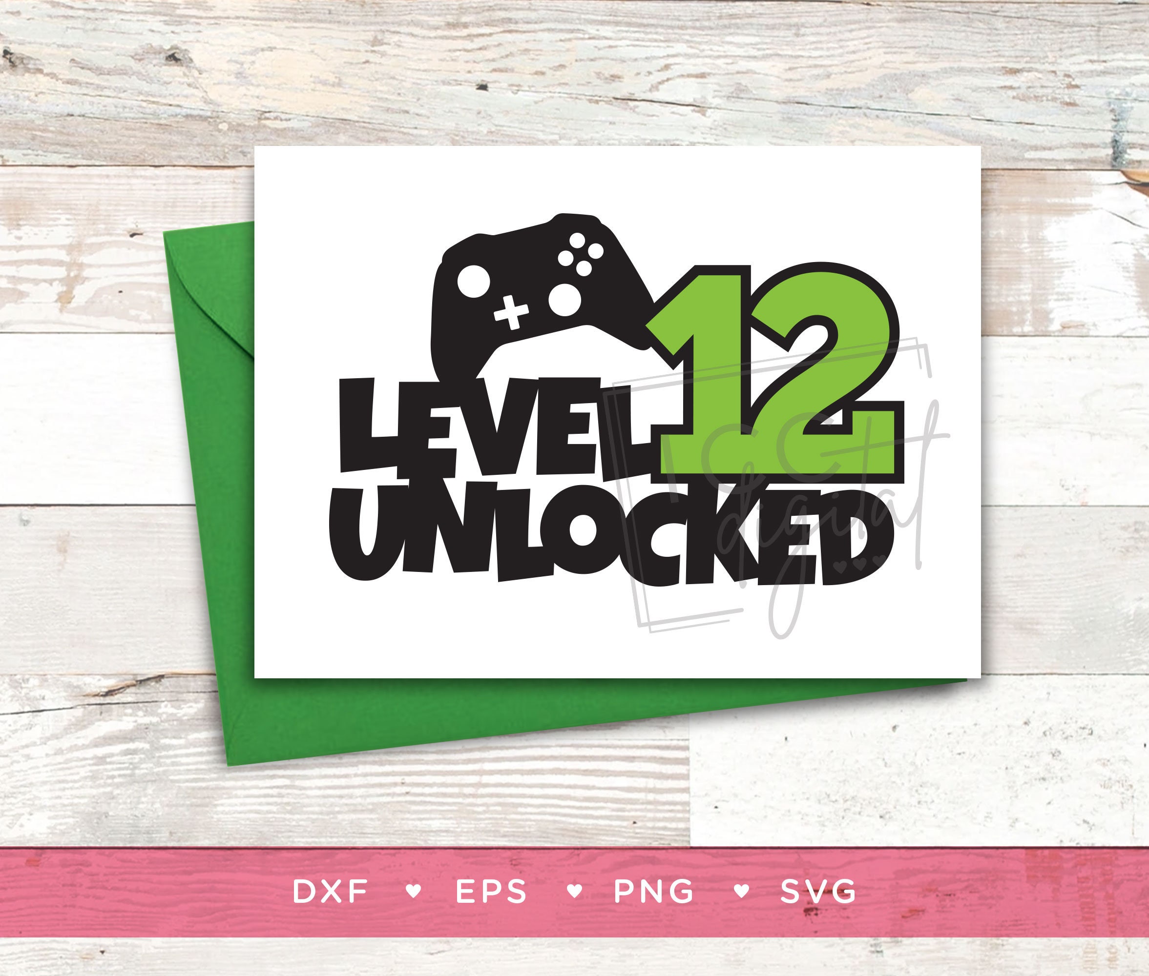 Level 12 Unlocked Digital File, Level Unlocked Shirt, Gamer Shirt ...