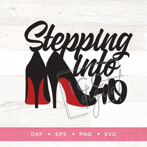 Stepping in My 40 Cake Topper - Etsy