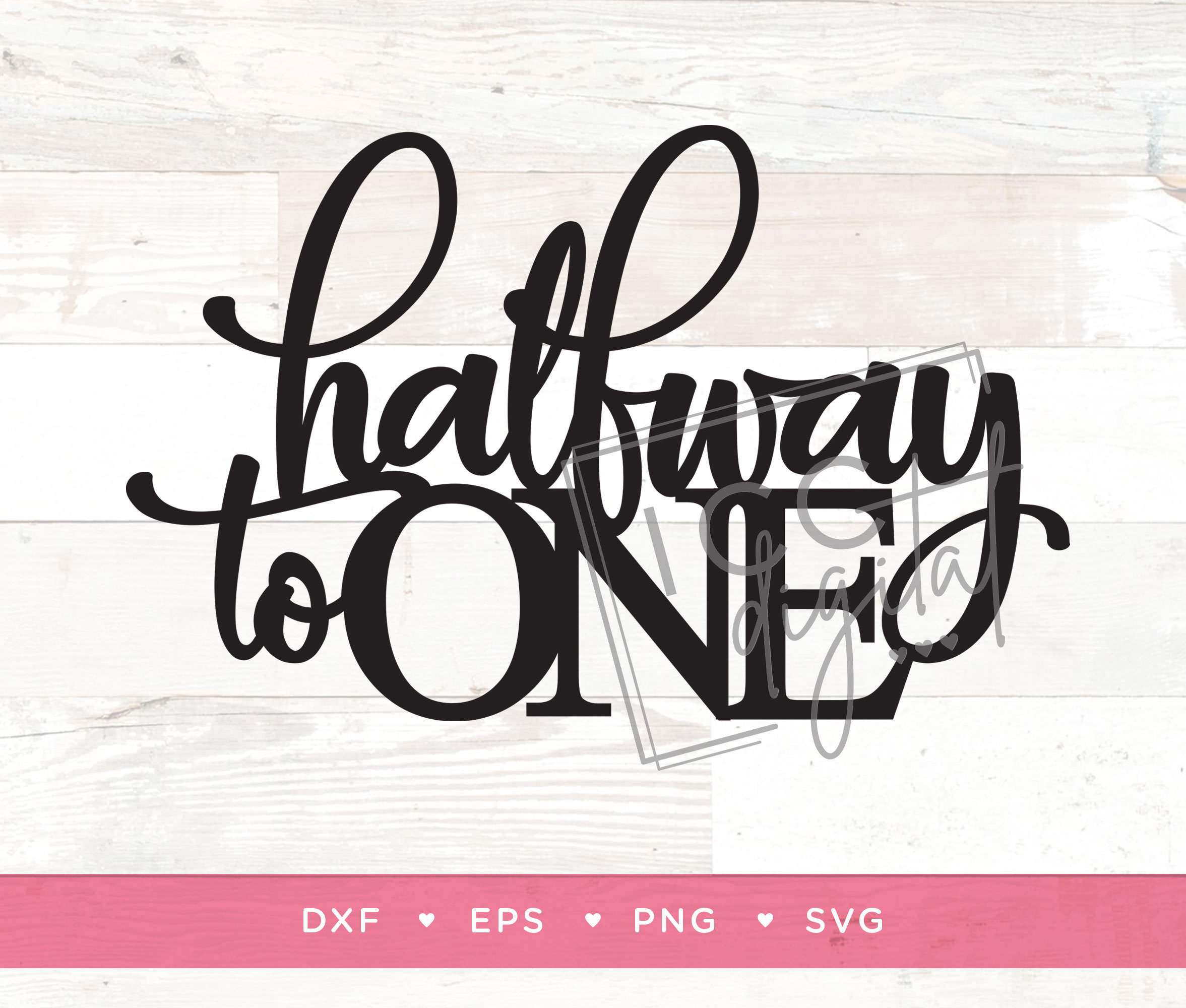 Halfway to ONE Digital File, 1/2 Birthday, Half Birthday Outfit, Onesie ...