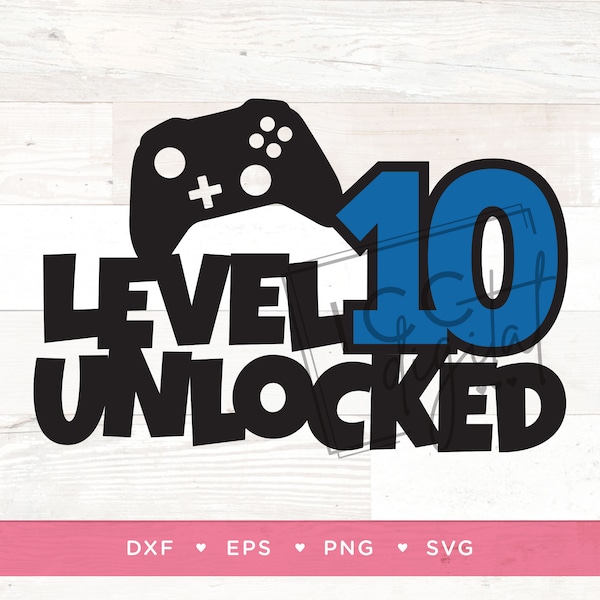 Level 10 Unlocked Cake Topper - Etsy
