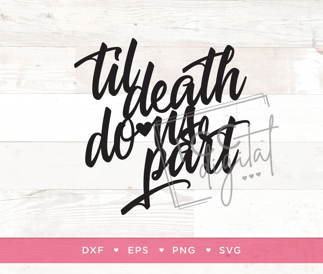 Til Death Do Us Part Digital File, Halloween Wedding Cake Topper, Skull ...